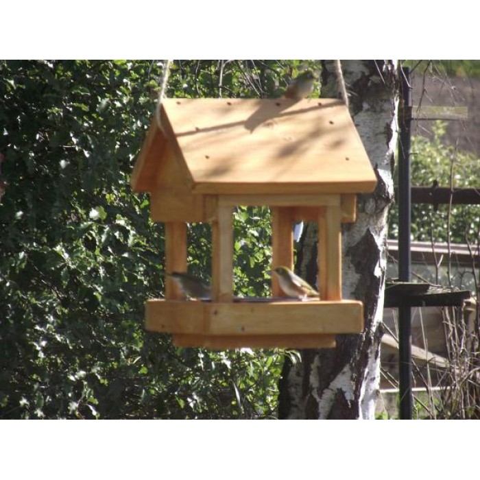 Hanging bird table